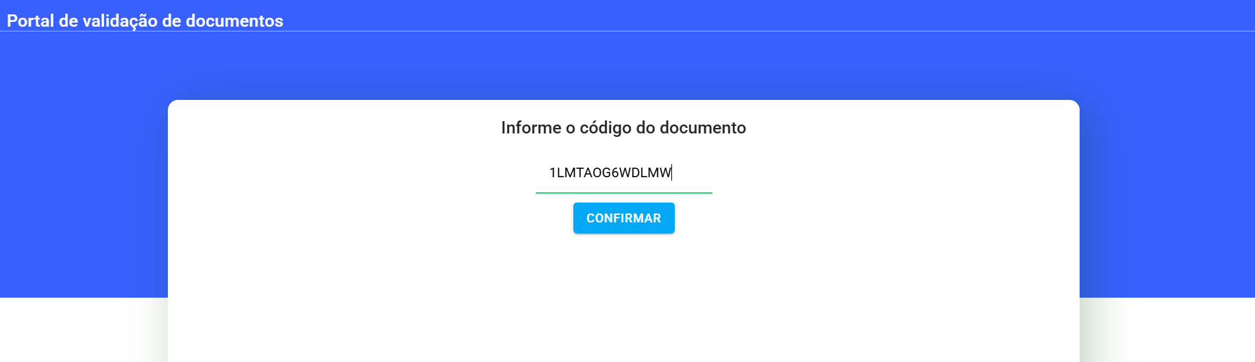 Documentos - Como validar um documento com chave/código de validação ...